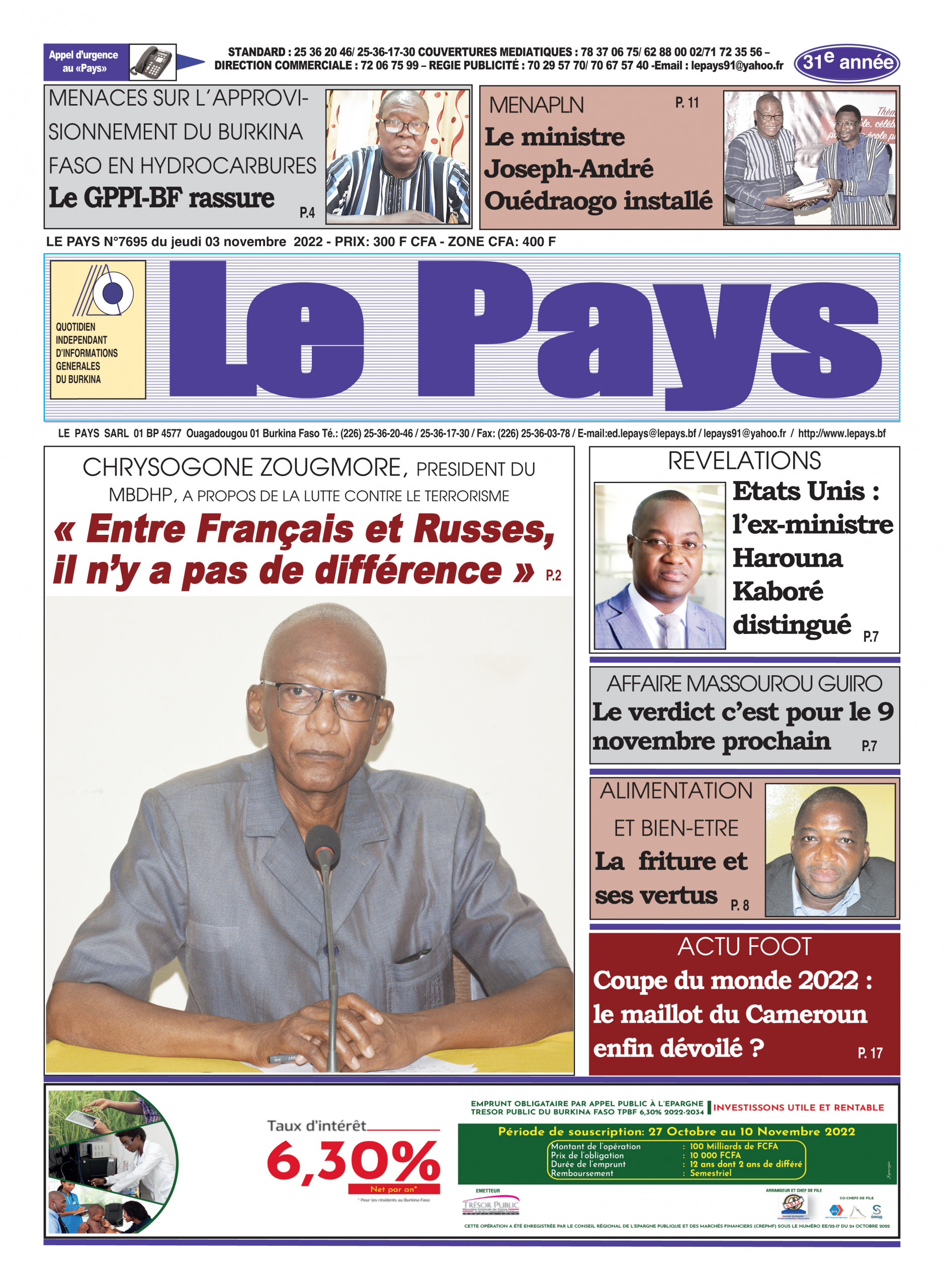 TRANSITION POLITIQUE : « Je ne doute pas que notre peuple vaincra ses ...