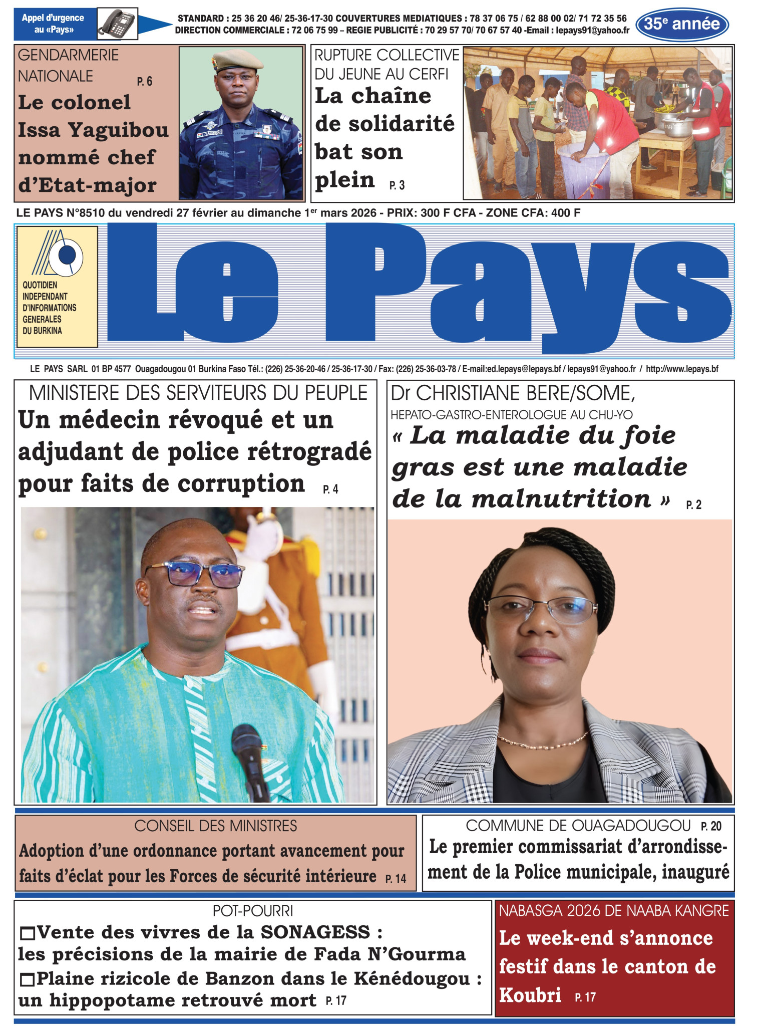 INCENDIES DE MARCHES AU BURKINA : Une solution durable s’impose ...